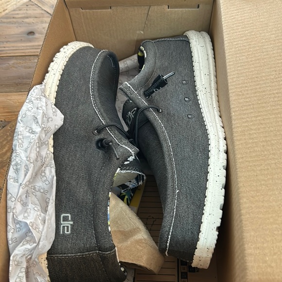Hey Dude | Shoes | Hey Dude Wally Stretch Black Mens Shoes Size 1 ...